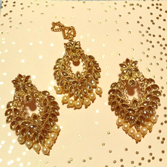 Jewelry | Golden Tikka Set | Poshmark
